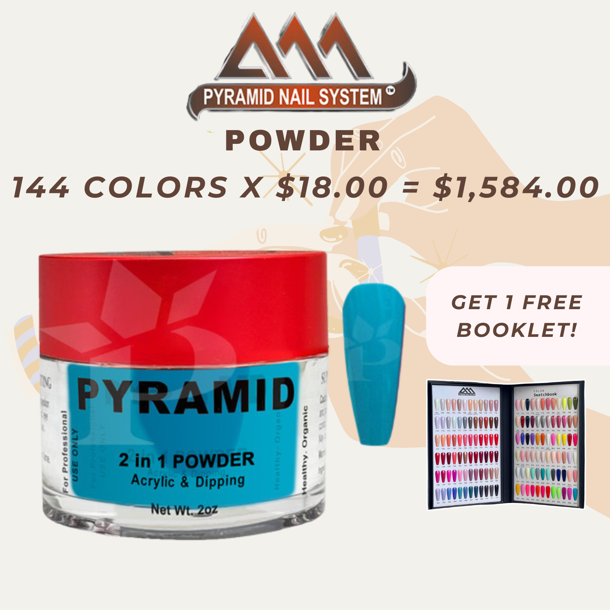 Buy PYRAMID Powder Collection: Powder (Dip+Acrylic) 2oz. – muasupply.com