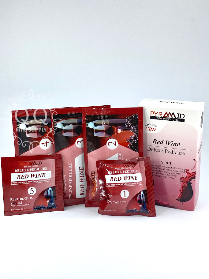 Pyramid Deluxe Pedicure 5 in 1 - Single Pack (9 Scents) - Red Wine ...